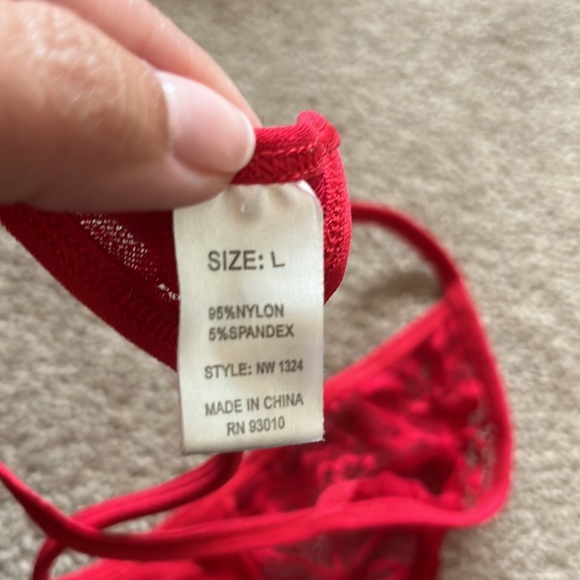 Intimates & Sleepwear | Red Lacey Lingerie Set | Poshmark